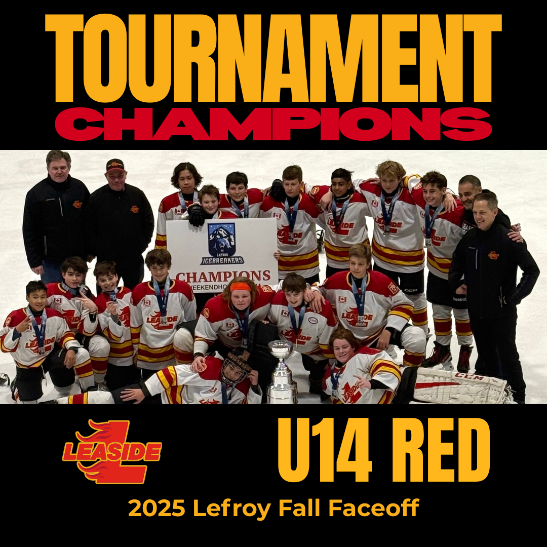 U14 Red Wins the 2025 Lefroy Fall Faceoff! - Leaside Hockey