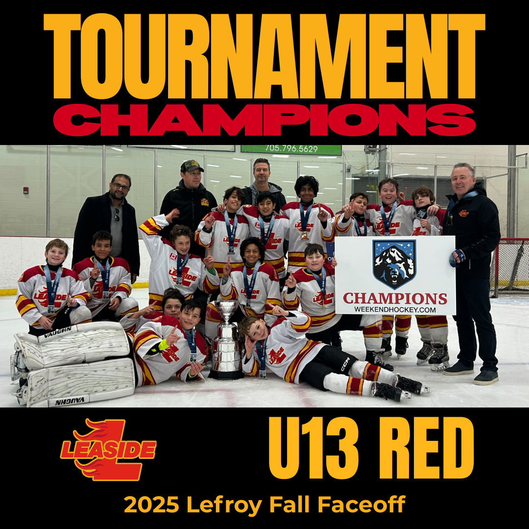 U13 Red Wins the 2025 Lefroy Fall Faceoff! - Leaside Hockey